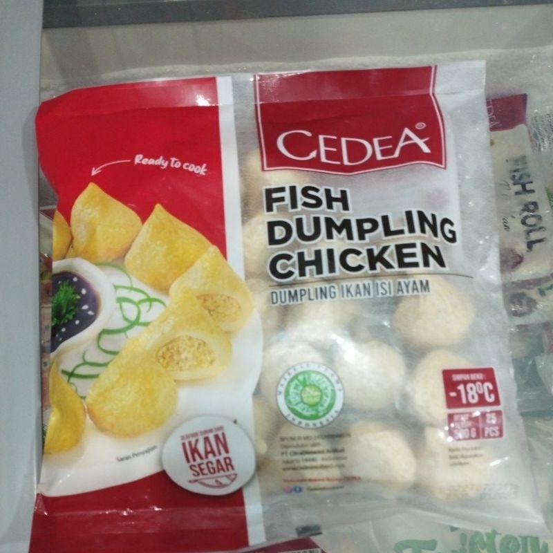 Jual Cedea Fish Dumpling chicken 500g | olahan ikan isi ayam | Shopee ...