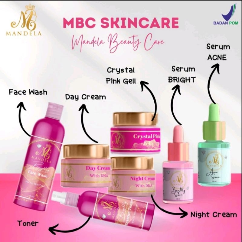 Jual Mandela Skincare/MBC skincare Paket Lengkap produk original 100% ...