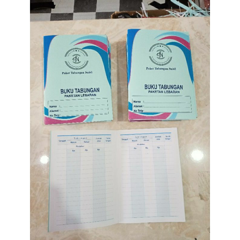 Jual Cetak buku mini buku tabungan kecil custom cover isi standar buku ...