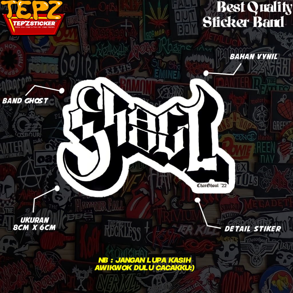Jual STIKER STICKER (BAND GHOST) STIKER BAND|STIKER METAL|STIKER TUMBLR ...