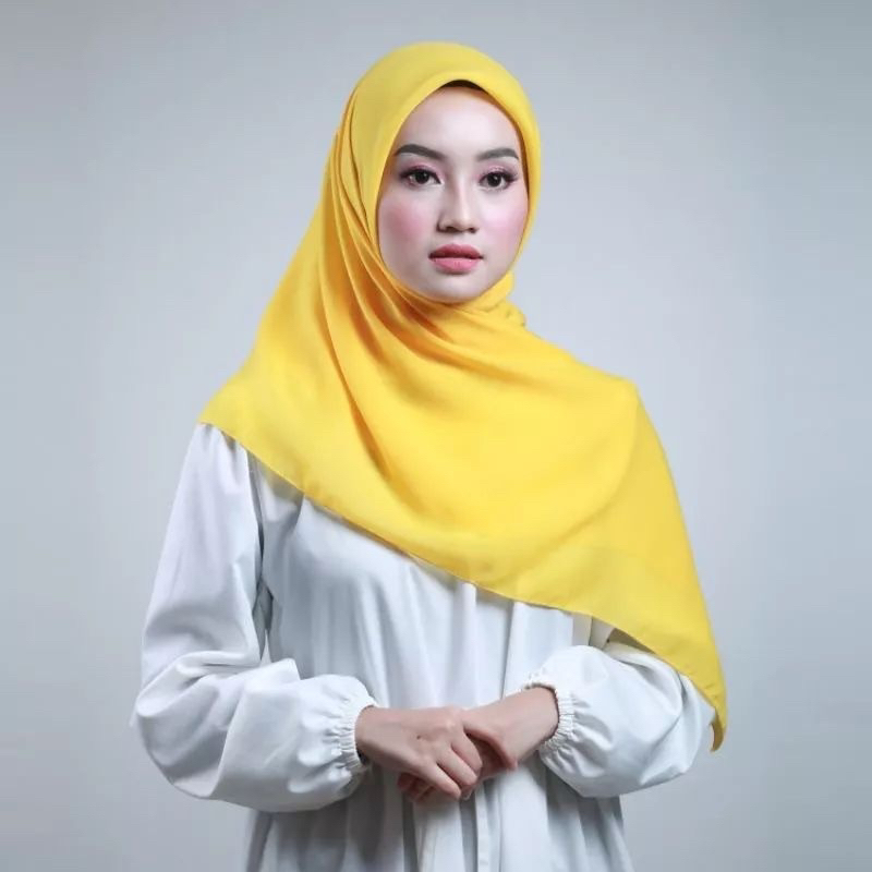 Jual Bella Square Kuning Hijab Segiempat Kuning Golkar Bella Square ...