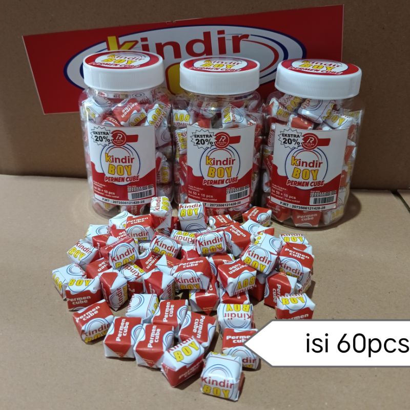 Jual Permen Candy Cube Permen Viral Millo Milo KINDIR BOY Isi 60 Pcs ...