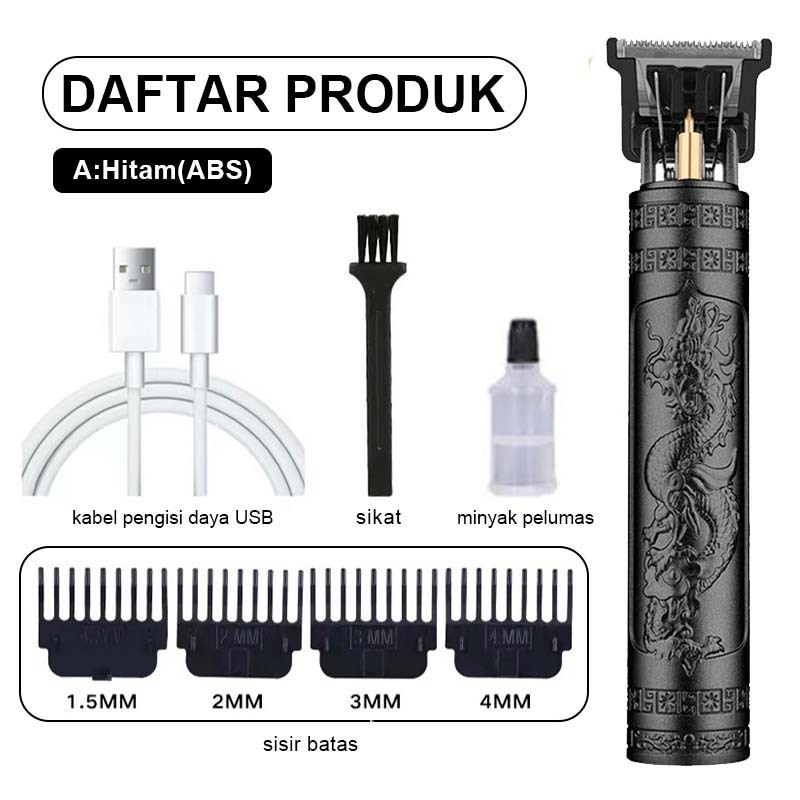 Jual Alat Cukur Elektrik Hair Clipper Trimmer T9 / Cukuran Vintage T9 Alat Cukur Hair Clipper ...