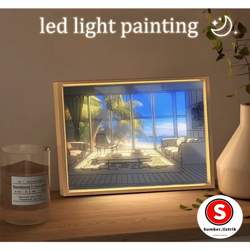 Jual Lukisan Cahaya Lampu/Foto Light Painting/3 Warna Lukisan Lampu ...