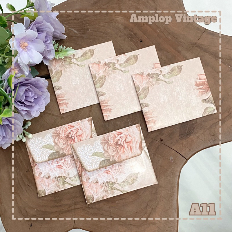 Jual Amplop vintage (ISI 10 pcs), Amplop Aesthetic, Amplop Shabby ...