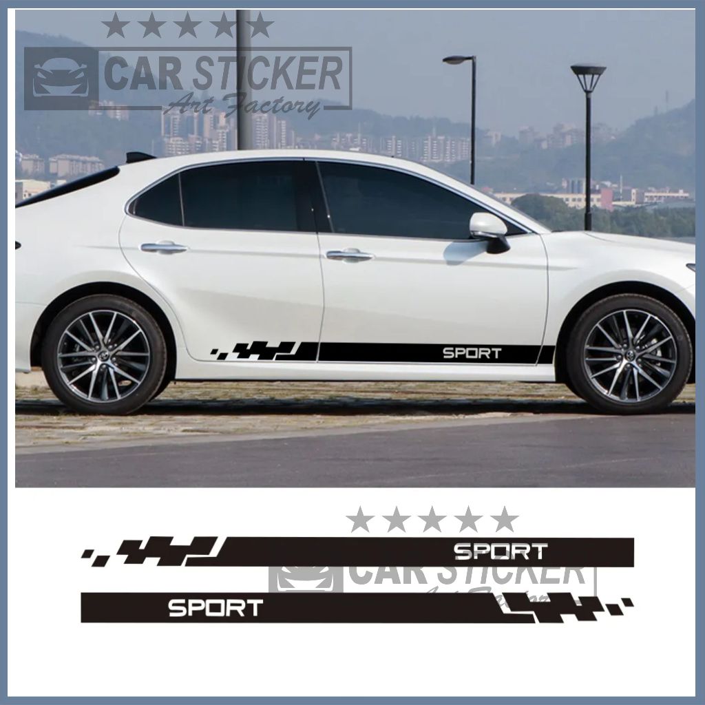 Jual 2 Buah Stiker Mobil keren honda civic brio bisa semua jenis mobil ...