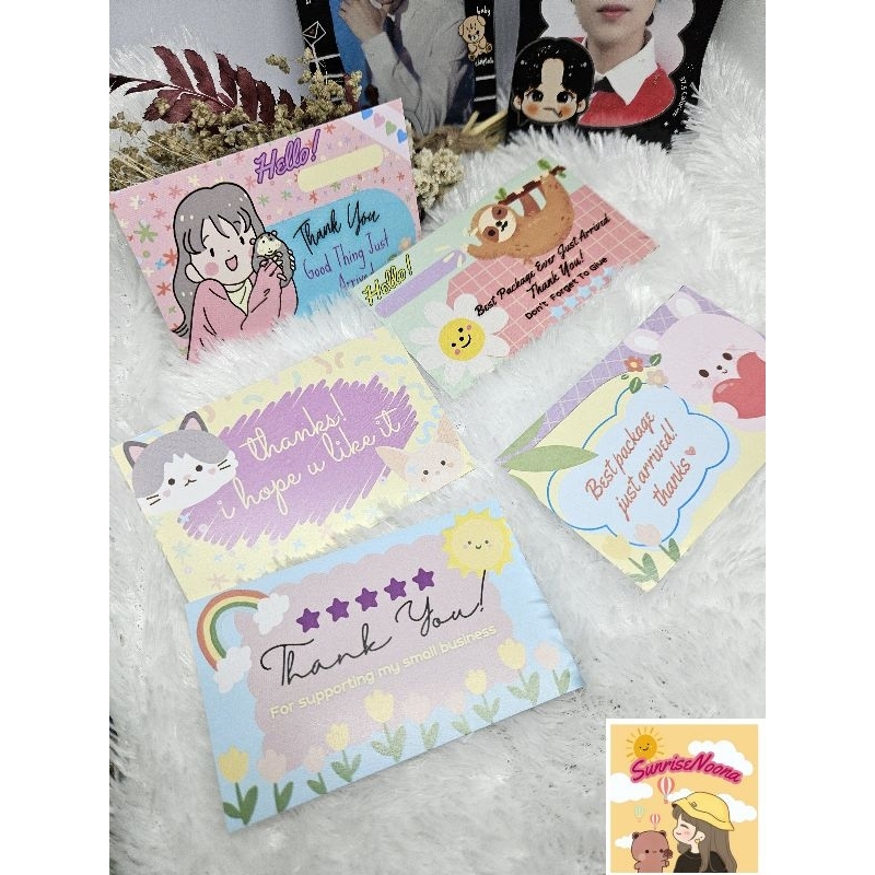 Jual KARTU UCAPAN//THANKS CARD CUTE//HAMPERS//SOUVENIR | Shopee Indonesia