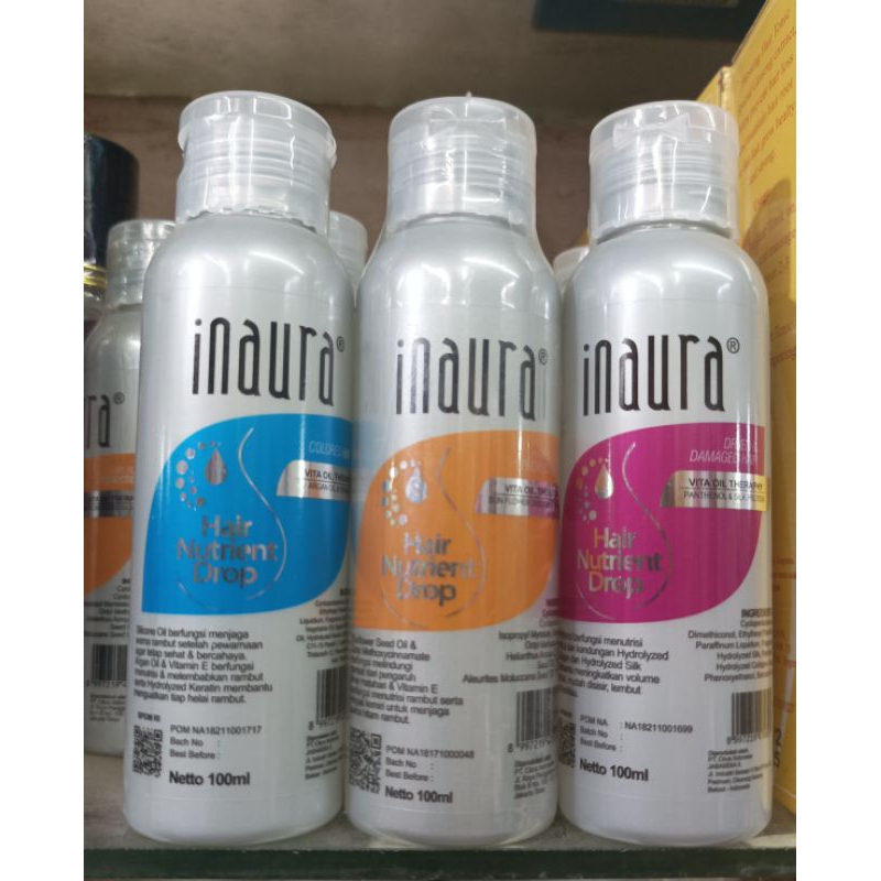 Jual inaura Hair nutrient Drop vitamin rambut 100ml original 100% ...