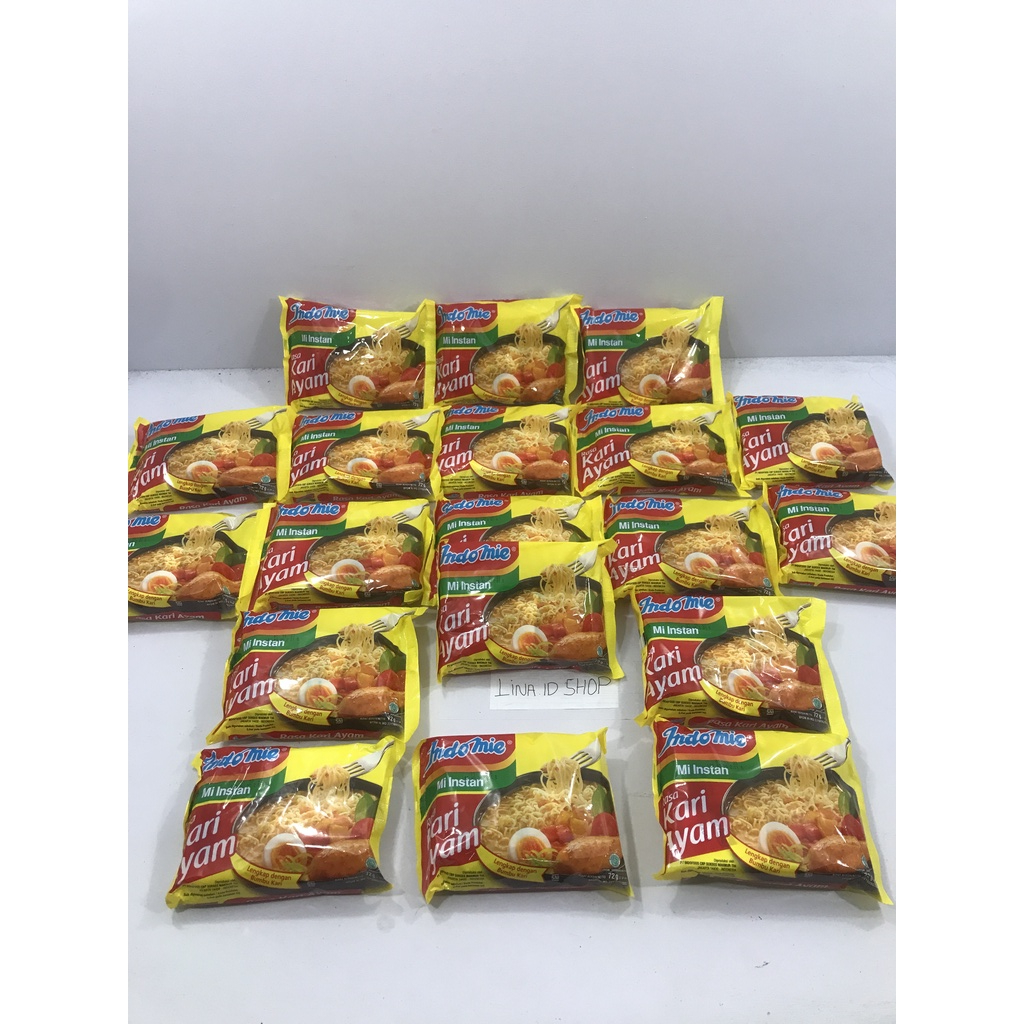 Jual 20 Bungkus - Indomie Mi Instan Rasa Kari Ayam Lengkap Dengan Bumbu ...