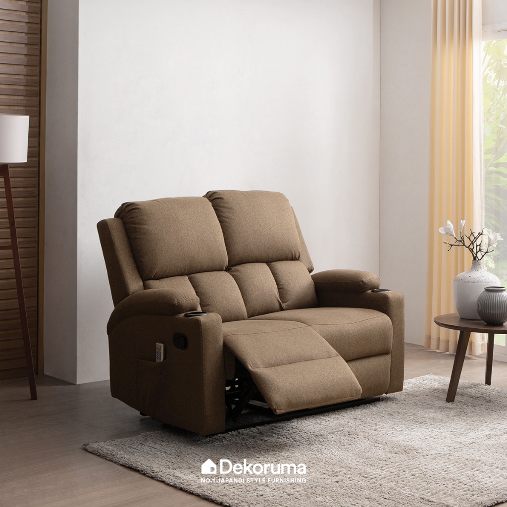 Jual Dekoruma HASHI Sofa Santai Recliner 2 Seater | Shopee Indonesia