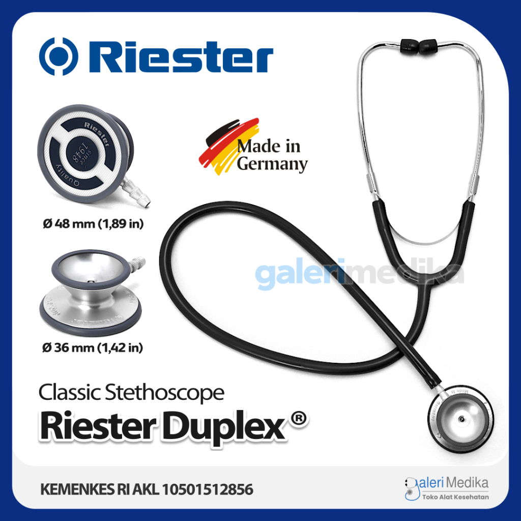 Jual Stetoskop Riester Duplex / Stethoscope Riester Untuk Perawat Dokter Mahasiswa Kedokteran ...