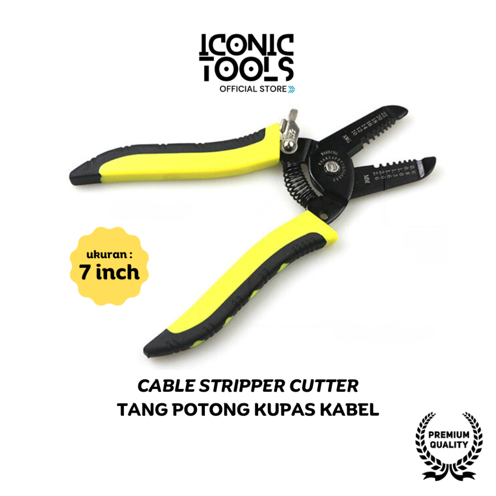 Jual Tang Potong Kupas Kabel Listrik Kombinasi Tajam KDK / Gunting ...