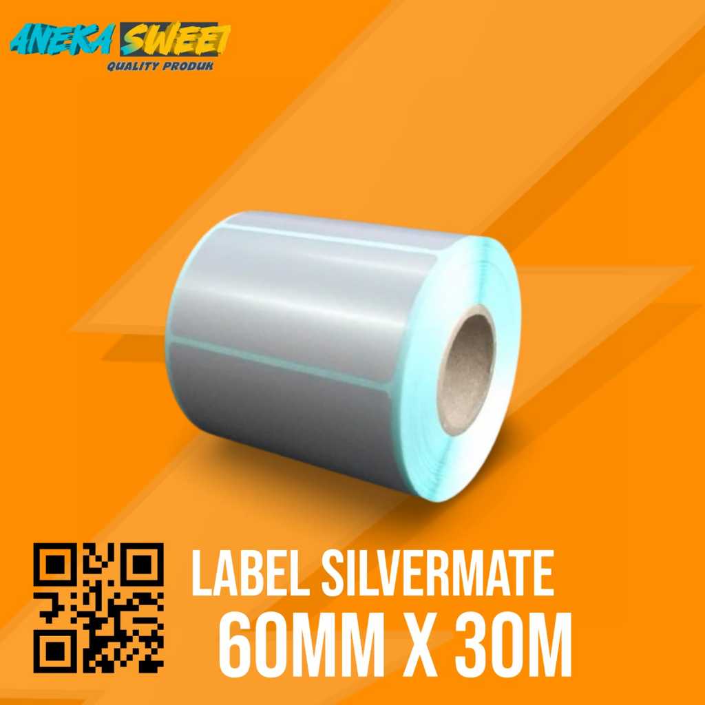 Jual Label Silvermate ukuran 60x30 isi 500 pcs | Shopee Indonesia