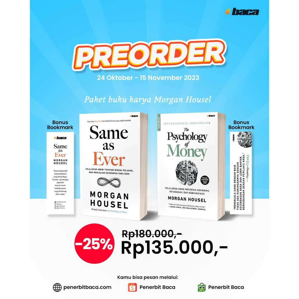 Jual Buku Best Seller Same as Ever - Psychology of Money Softcover By Morgan Housel | Shopee ...
