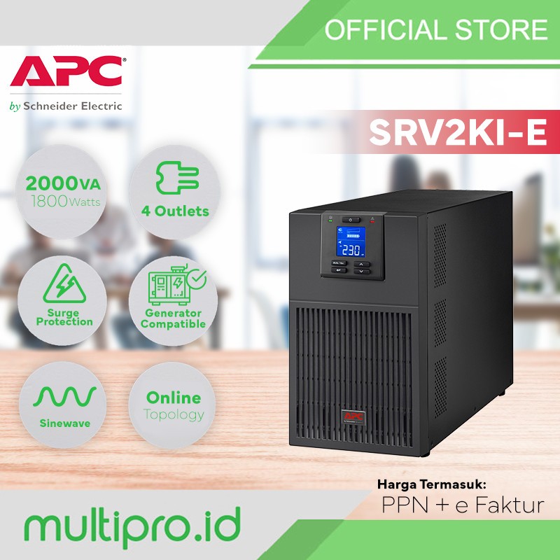 Jual APC Easy UPS On-Line SRV2KI-E SRV2KIE - 2000VA/1800W Tower 230V | Shopee Indonesia