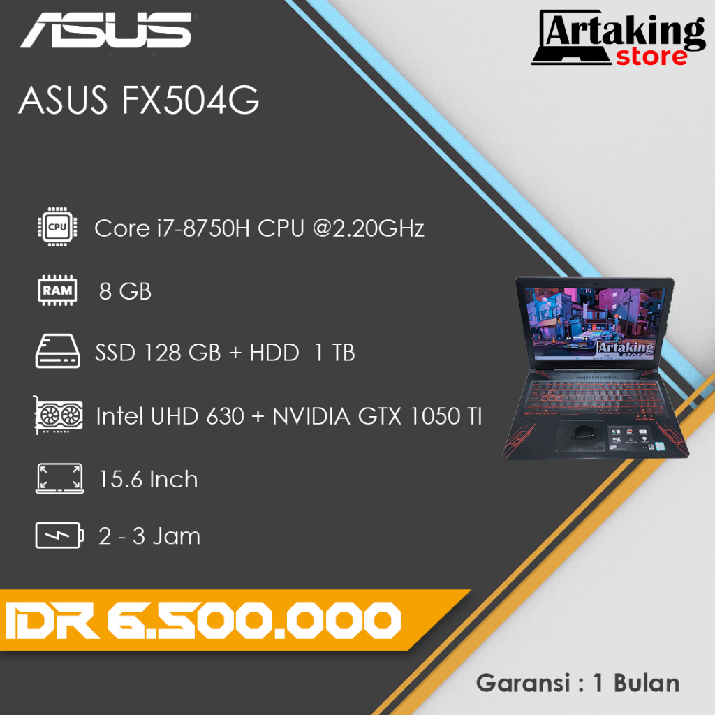 Jual Asus TUF FX504G - Core i7 - Gaming | Shopee Indonesia