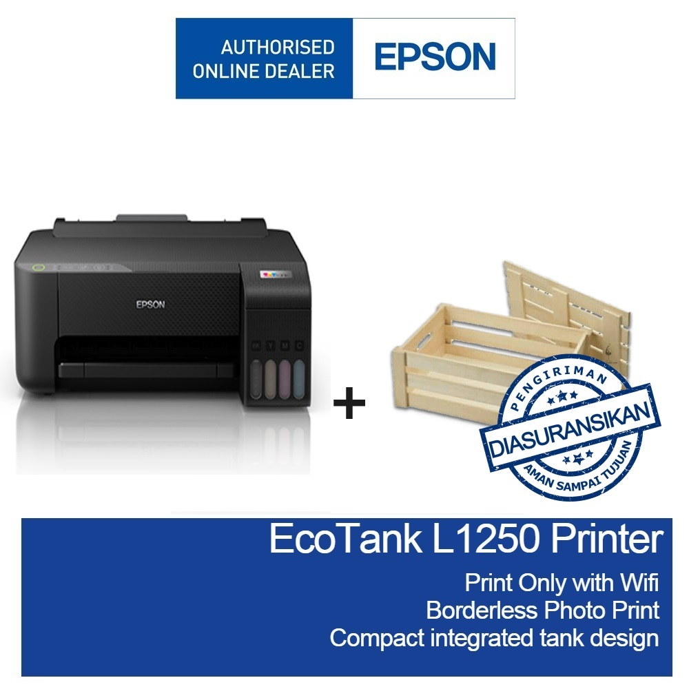Jual Printer Epson L1250 A4 Ink Tank Wifi + Packing Kayu (Untuk ...