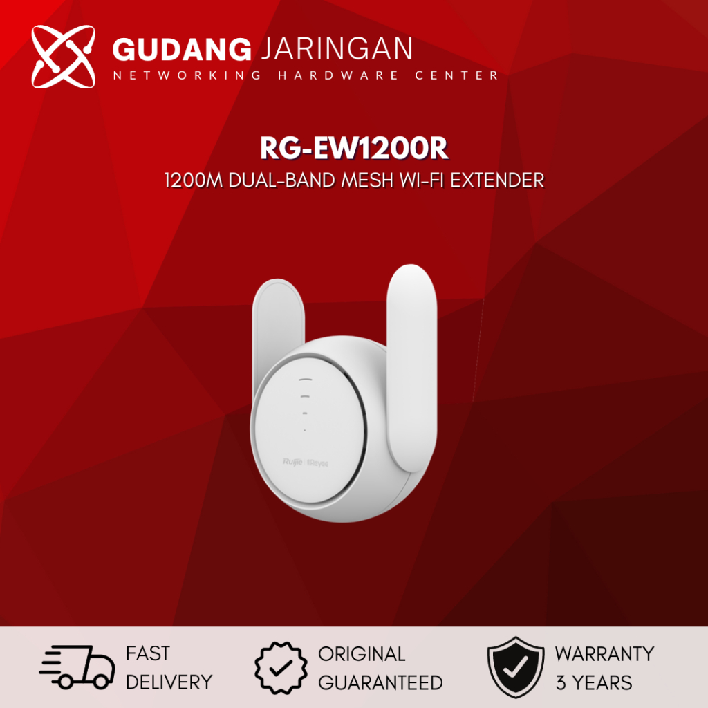 Jual RUIJIE REYEE RG-EW1200R 1200M DUAL BAND MESH WI-FI EXTENDER ...