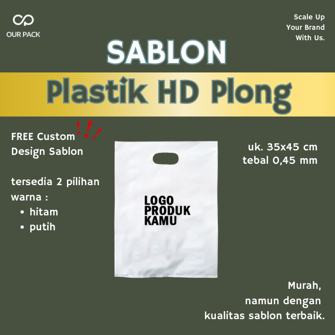 Jual Sablon Plastik HD Plong 35x45 cm | Shopee Indonesia