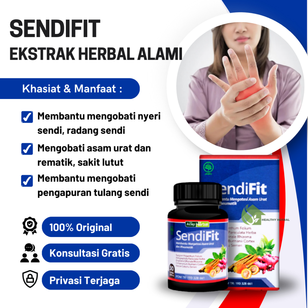 Jual Obat Radang Sendi Jari Tangan Kaku Bengkak SendiFit Aman Tanpa ...