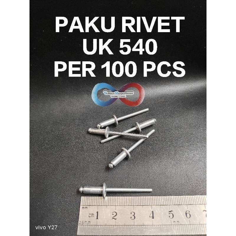 Jual Paku Rivet 540 per 100 pcs | Shopee Indonesia