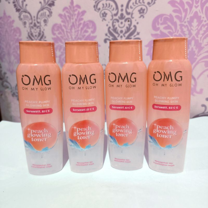 Jual OMG OH MY GLOW Peach Glowing Toner 100 ml | Shopee Indonesia
