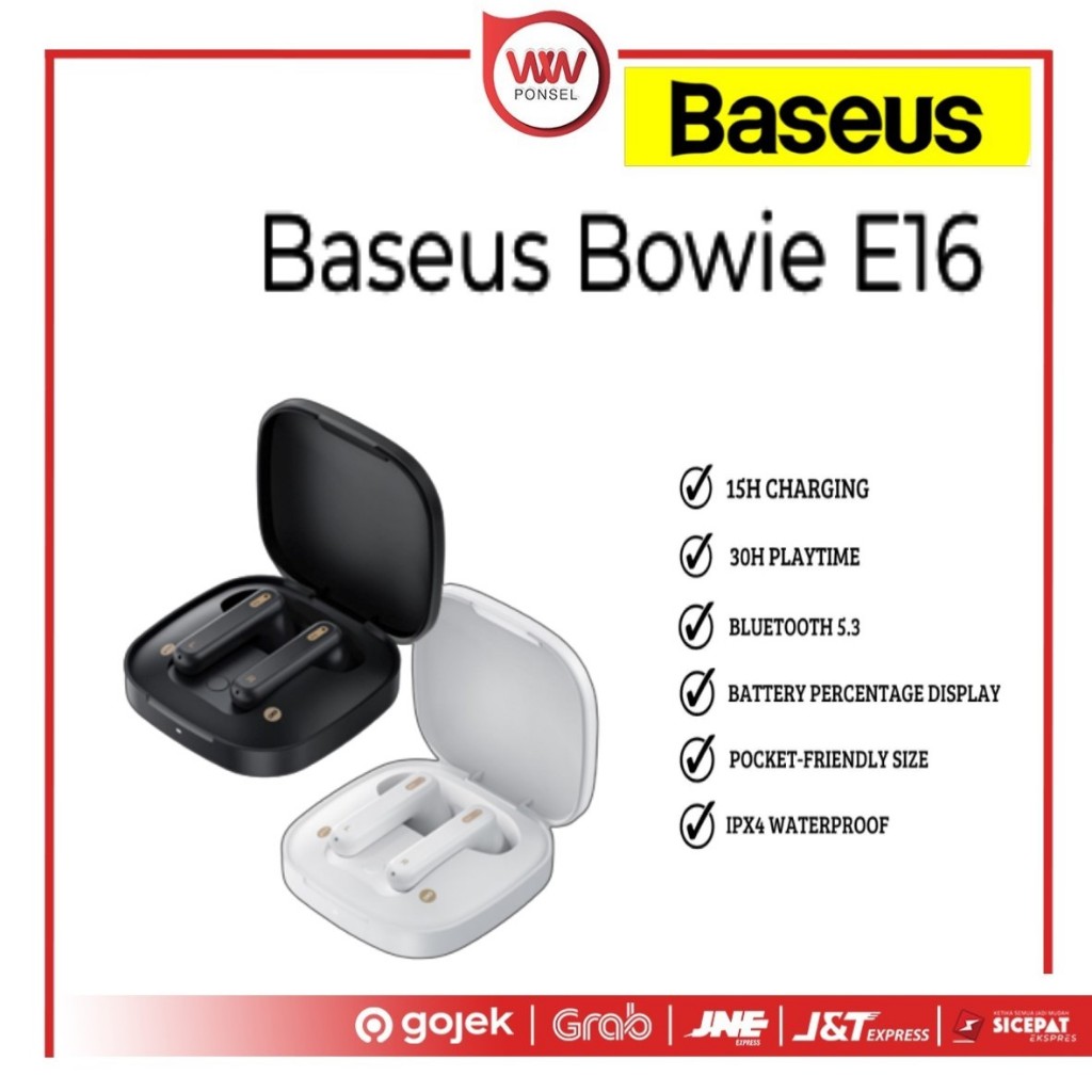 Jual Baseus Bowie E16 True Wireless Bluetooth Earphone TWS Mini Earbuds ...