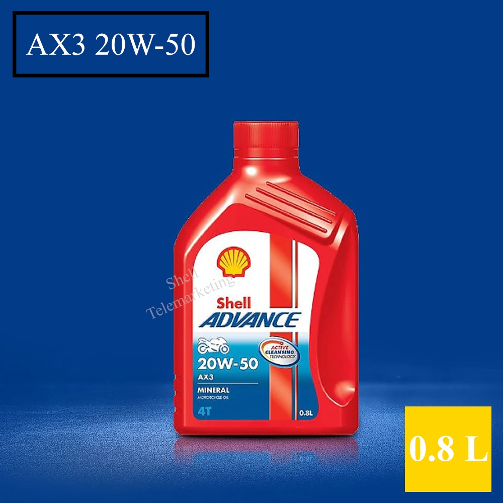 Jual Shell Advance AX3 20W-50 0.8 Liter Oli Motor Manual 1 Karton ...