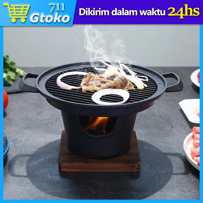 Jual Alat Panggangan BBQ Tungku Arang Bulat Mini Portable Camping ...