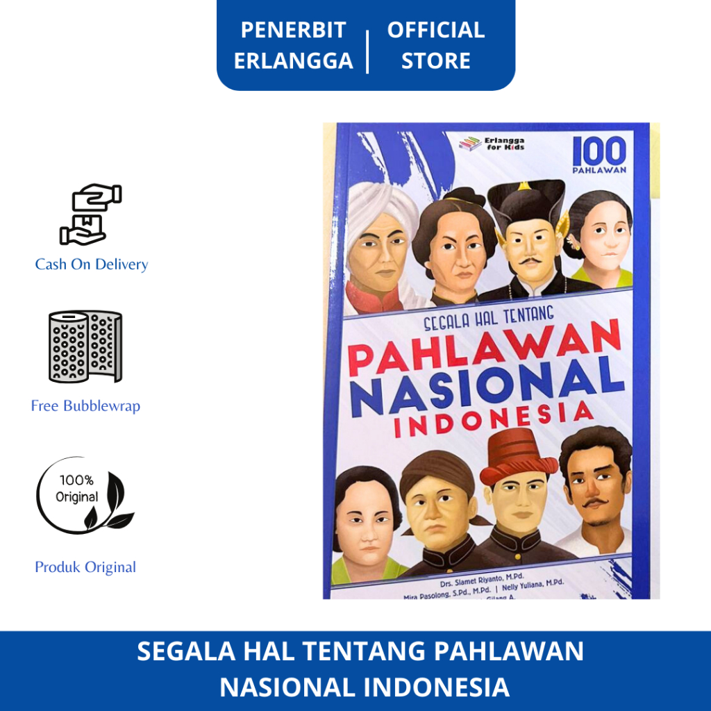 Jual [Erlangga Official] Buku Tentang Pahlawan: Segala Hal Tentang Pahlawan Nasional Indonesia ...