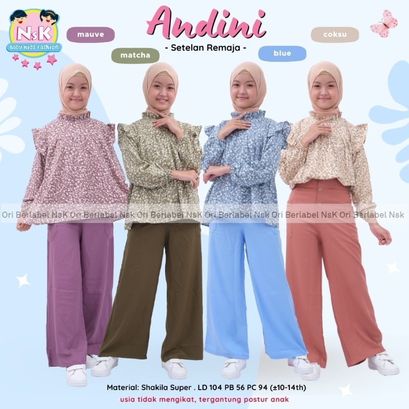 Jual ((NEW)) ANDINI SETELAN REMAJA ORIGINAL BY M2M // BAJU SETELAN ...