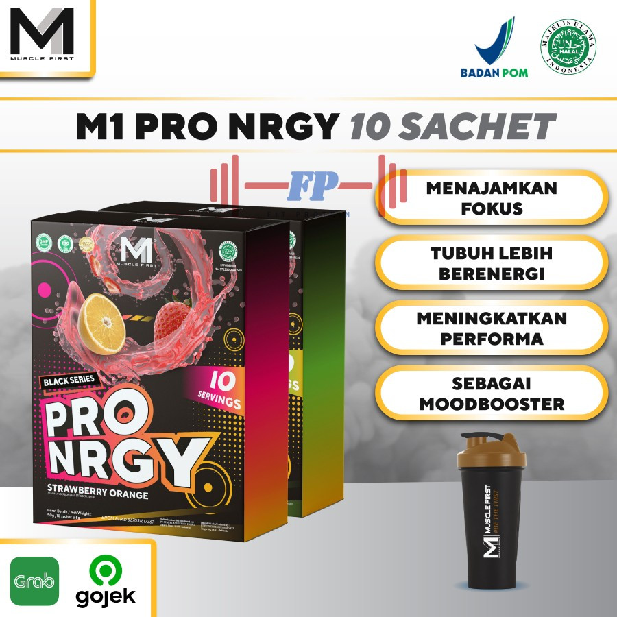 Jual M1 Muscle First Pro NRGY ENERGY DRINK PRE WORKOUT 10 Servings ...