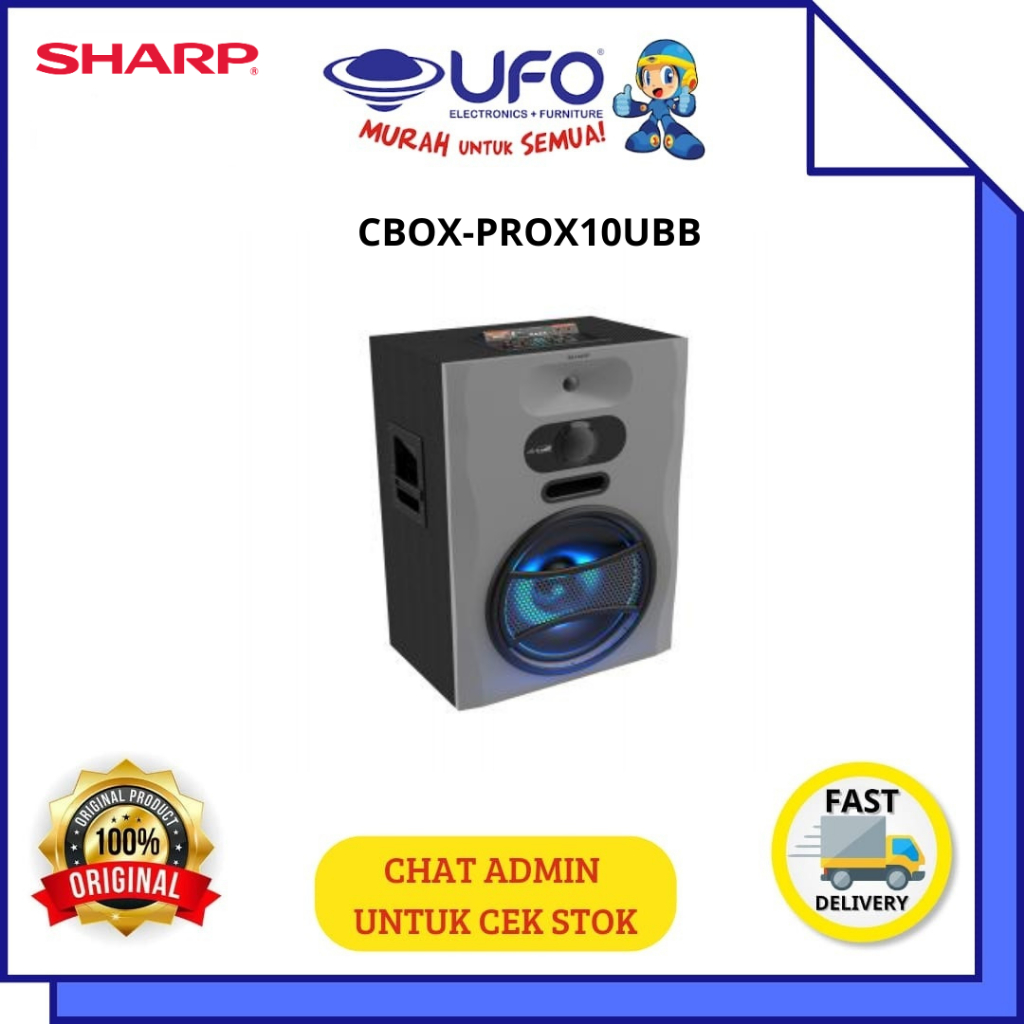Jual SHARP CBOX-PROX10UBB SPEAKER AKTIF PRO X SERIES | Shopee Indonesia