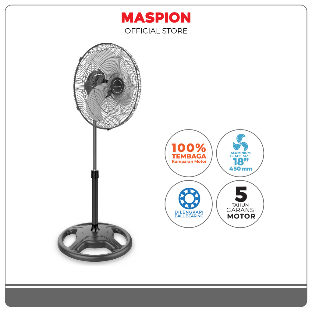 Jual Maspion Pw 1817 S Power Stand Fan 18 In Berosilasi Melingkar ...