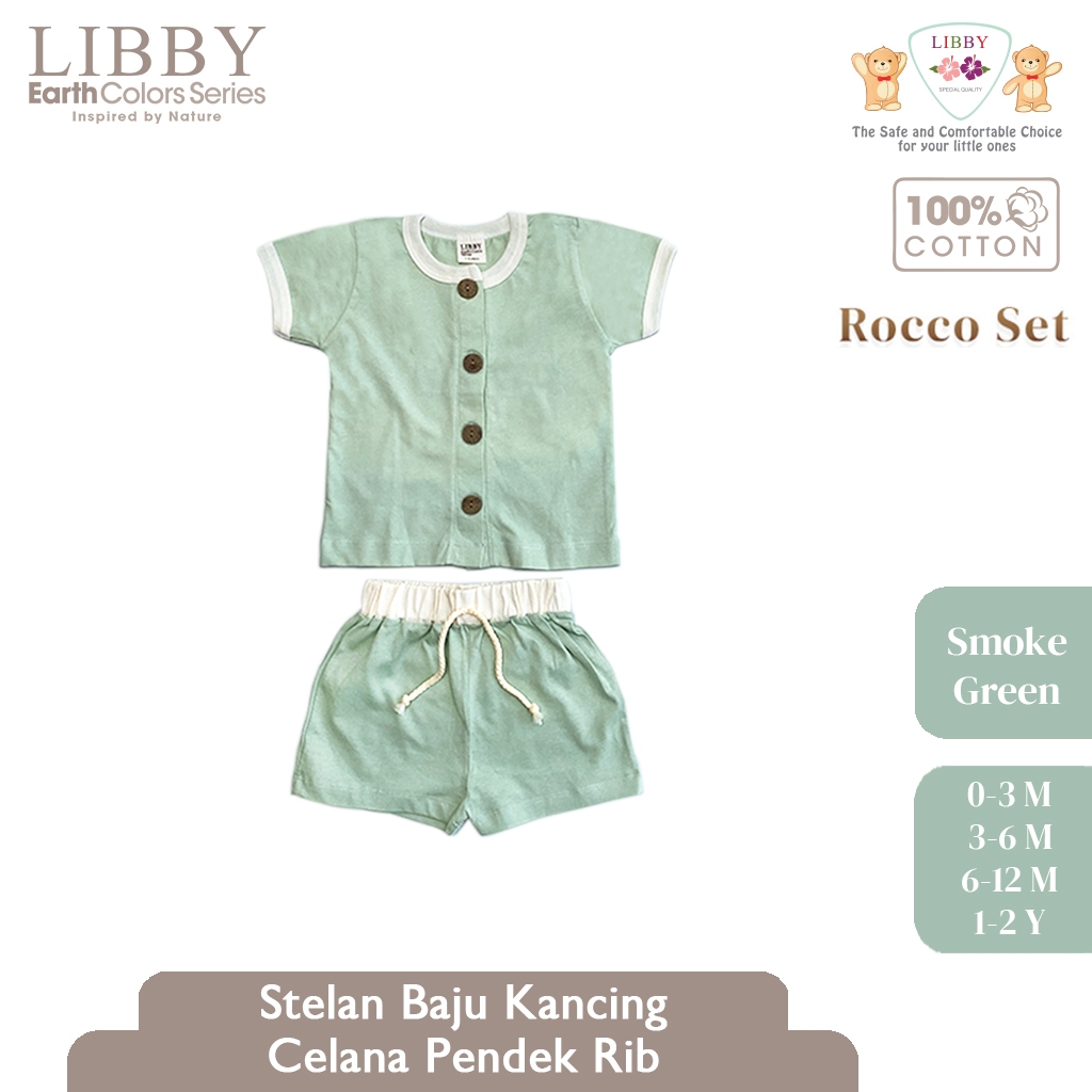 Jual LIBBY Earth Setelan Rocco Set Pendek Celana Pendek Seri 2 Bayi dan Anak Unisex Usia 0-4 ...