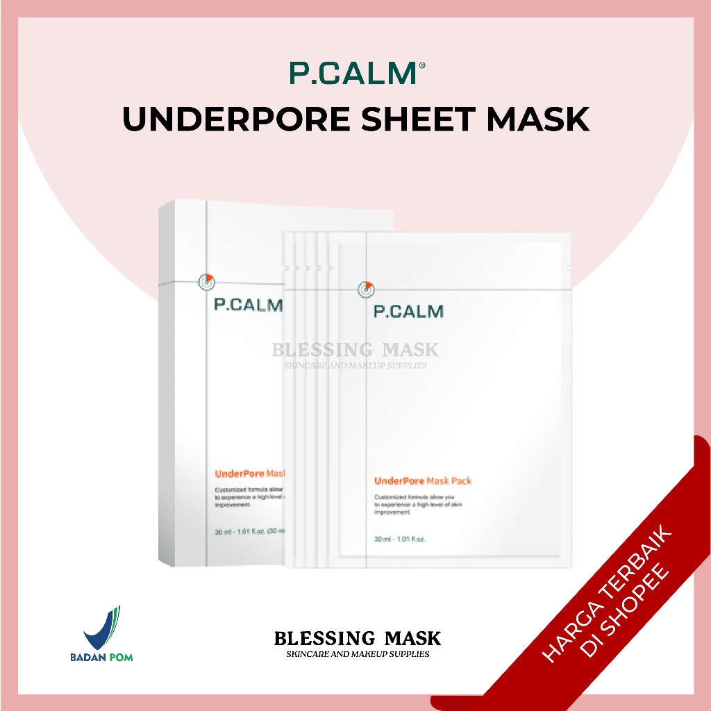 Jual P.CALM UnderPore Mask Pack | Sheet Mask - 1ea | Shopee Indonesia