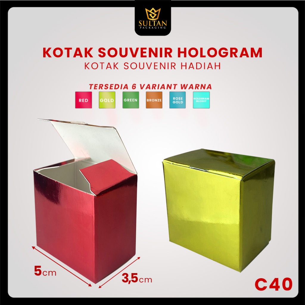 Jual Kotak Souvenir Hologram - Box Packaging Kecil - Dus Hadiah Mewah ...