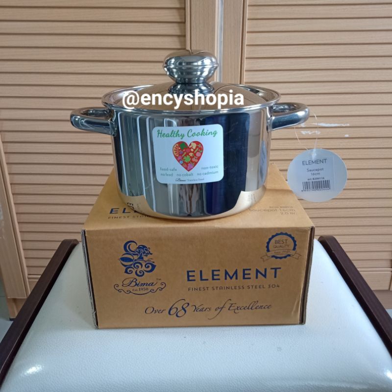 Jual PANCI BIMA Saucepot Element 16 CM STAINLESS STEEL SS304 | Shopee ...