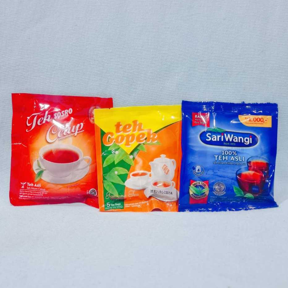 Jual Teh Sari Wangi / Teh Gopek / Teh Sosro Celup Sachet (5 Pcs ...