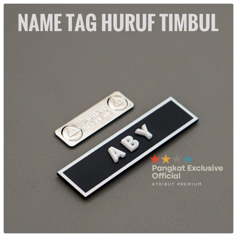 Jual PAPAN NAMA HURUF TIMBUL - NAME TAG TIMBUL AKRILIK | Shopee Indonesia
