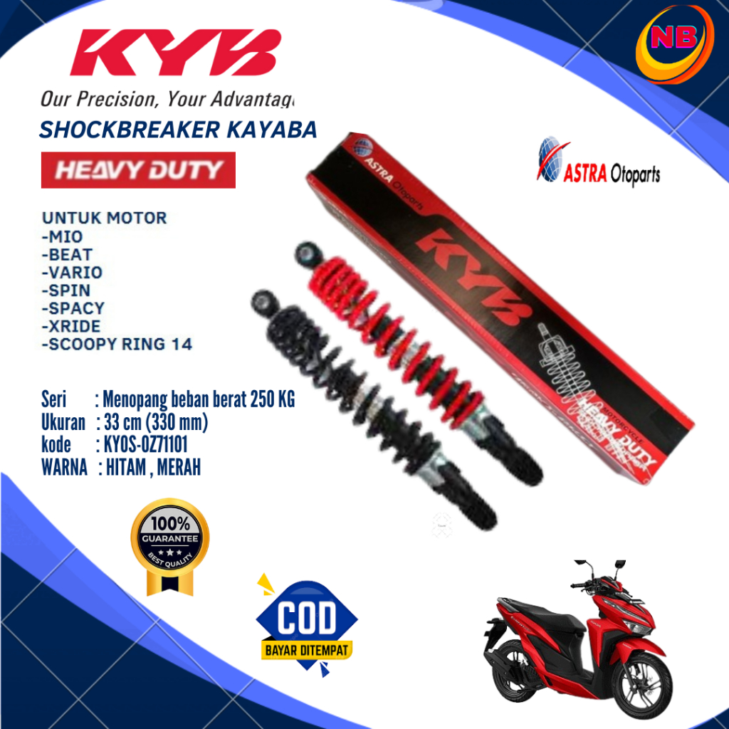 Jual Shock Breaker Heavy Duty KYB OZ71101 Tinggi 330 mm Sok KAYABA Heavy Duty | Shopee Indonesia