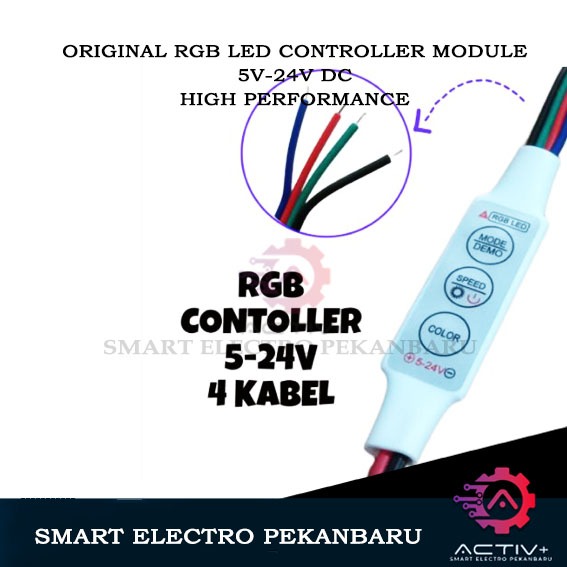 Jual ORIGINAL Mini controller RGB 5-24V modul RGB control led RGB ...