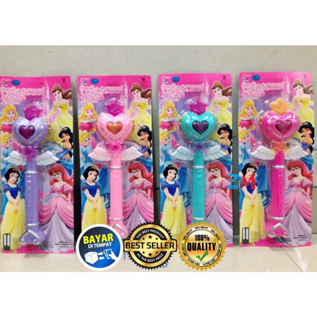 Jual PRINCESS WAND STIK TONGKAT PERI bisa bersuara dan lampu | bidadari ...
