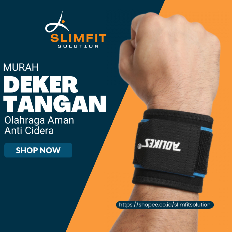 Jual Wrist Bandage Deker Pelindung Pergelangan Tangan Premium Biru ...