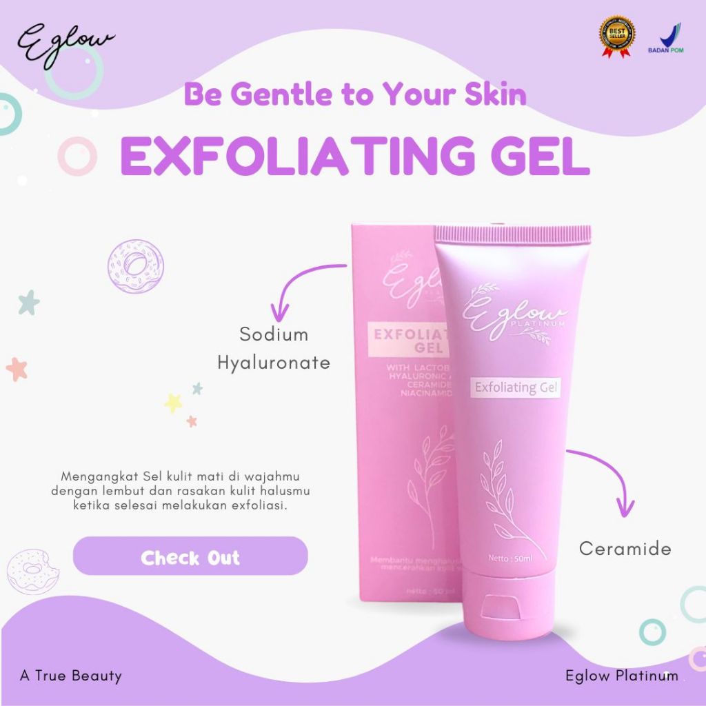 Jual NEW PRODUCT!! Eglow Platinum - Exfoliating Gel 50ml | Shopee Indonesia