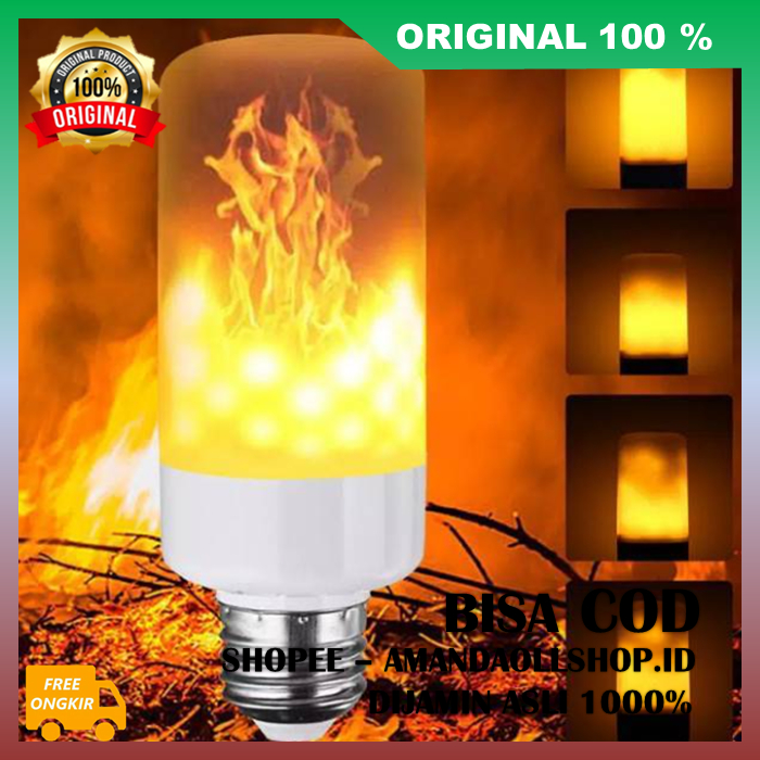 Jual Lampu Bohlam Efek Api 7W LED Flame Effect Bulb Cafe 7 W Watt E27 ...
