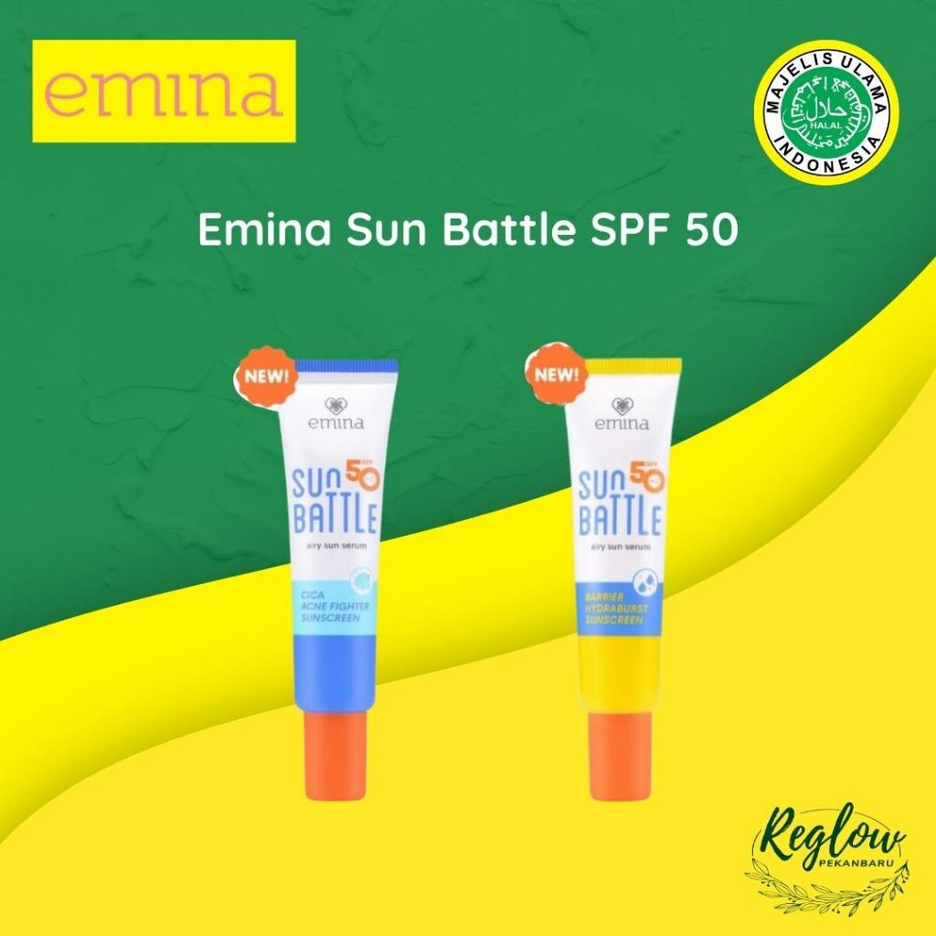 Jual Emina Sun Battle Spf 50 Pa++++ Cica Acne Fighter Sunscreen | Emina ...
