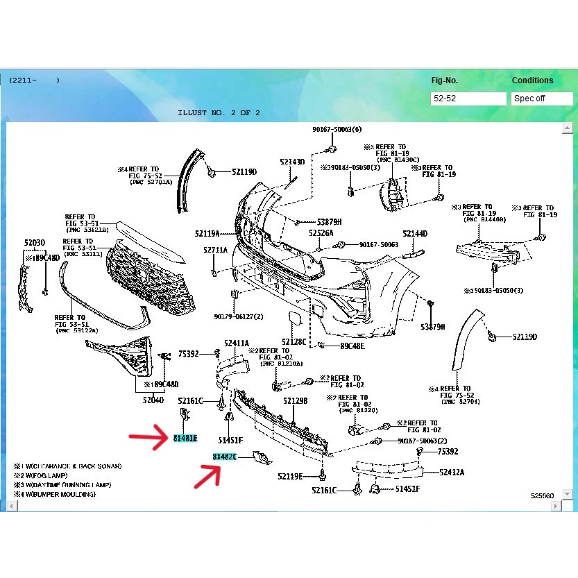 Jual Cover Foglamp Innova Zenix Kanan 81481-VT060 Kiri 81482-VT050 ...