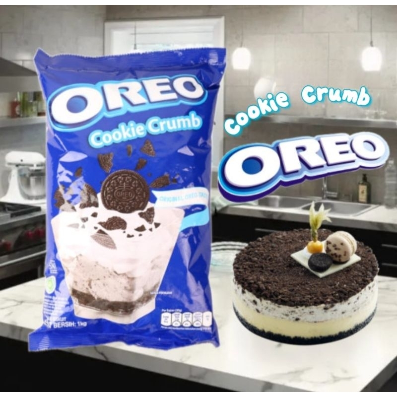Jual Oreo Cookie Crumb 1kg tanpa cream cocok untuk topping kue, es krim ...