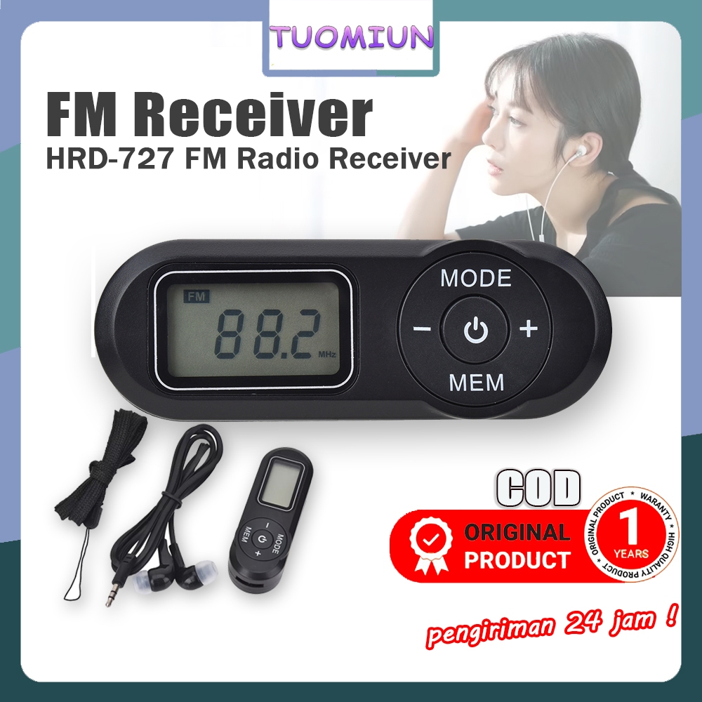 Jual HRD-727 Portable FM Radio Receiver DSP Pemutar Radio Mini LCD ...
